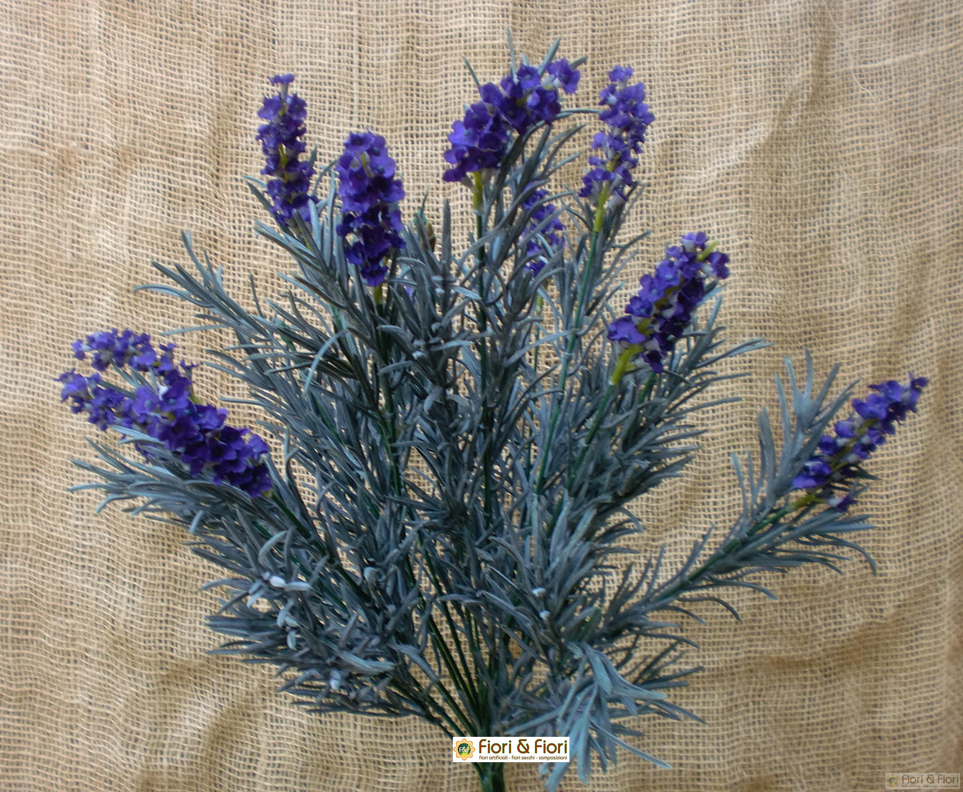 Bouquet fiori artificiali lavanda in tessuto lavabile per composizioni